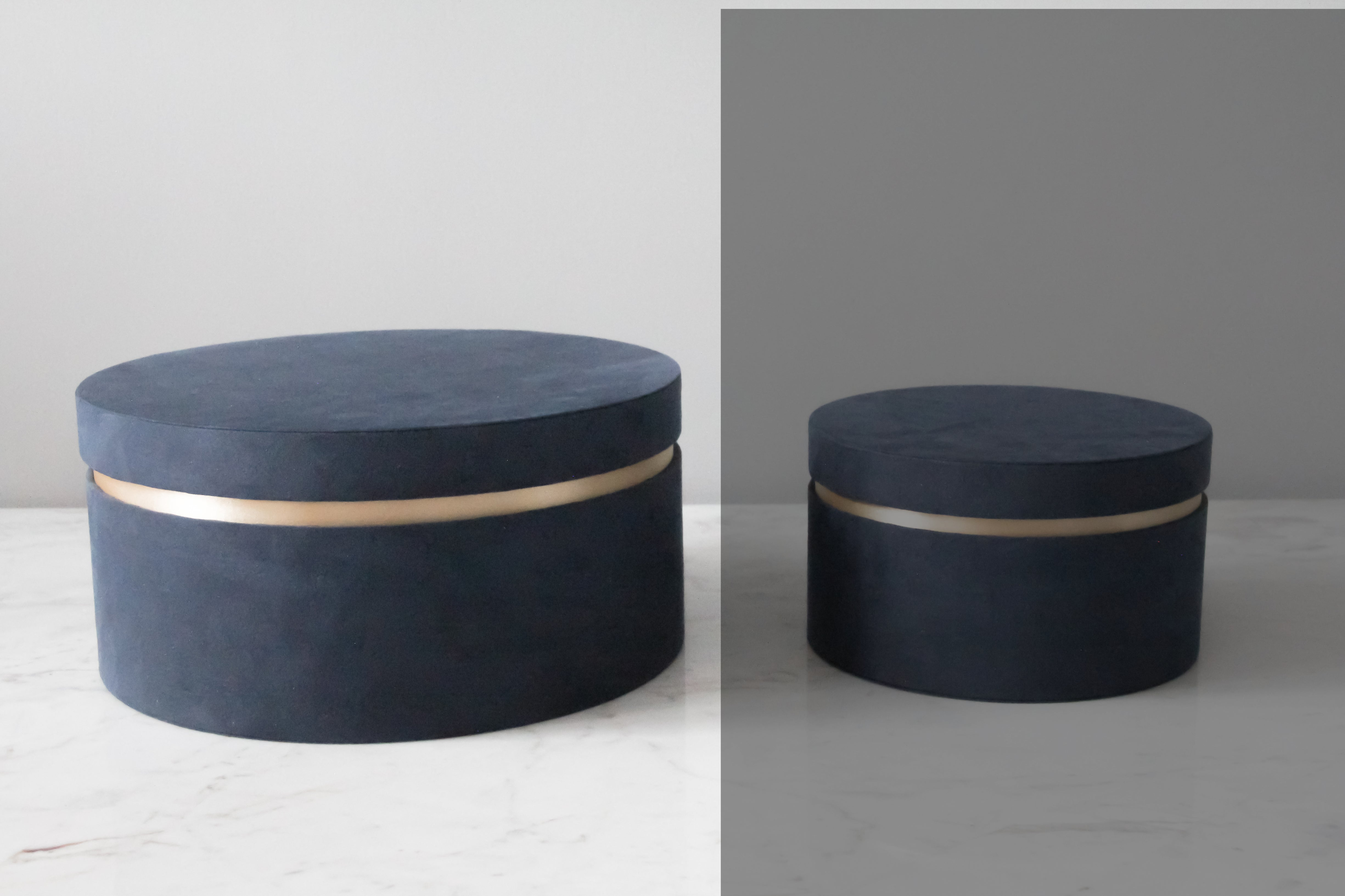 Round Velvet Packaging Box With Smooth Edge (7 Colors available)– Fleur ...